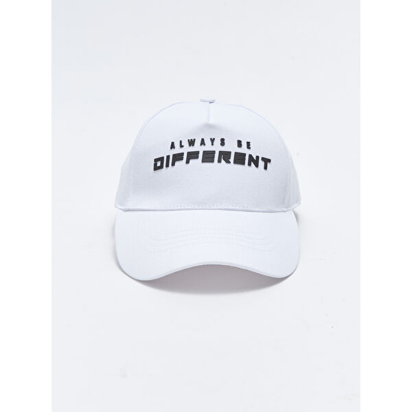 Yazı Baskılı Erkek Kep Şapka