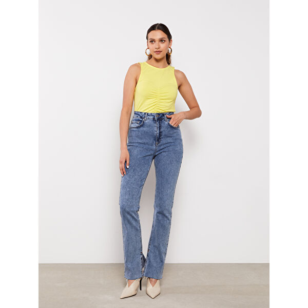 LCW VISION Bisiklet Yaka Düz Kolsuz Kadın Atlet