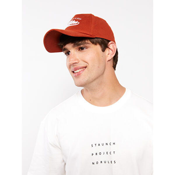 Yazı Nakışlı Erkek Kep Şapka