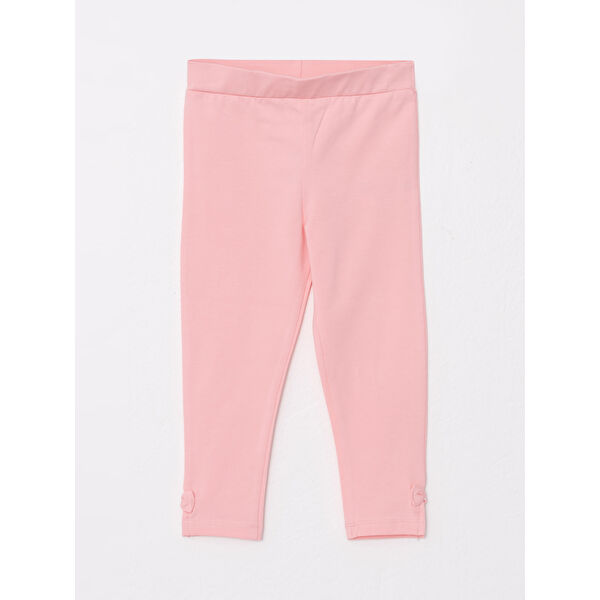 Breeze Beli Lastikli Pamuklu Kız Çocuk Tayt