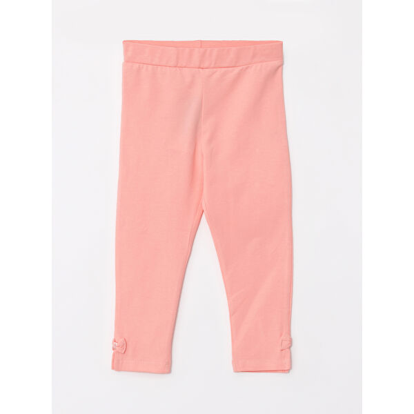 Breeze Beli Lastikli Pamuklu Kız Çocuk Tayt