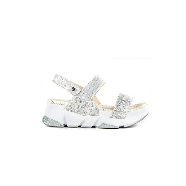 Muya Çift Bantlı Lastik Detaylı Kalın Taban Kadın Sandalet Muya Çift Bantlı Lastik Detaylı Kalın Taban Kadın Sandalet