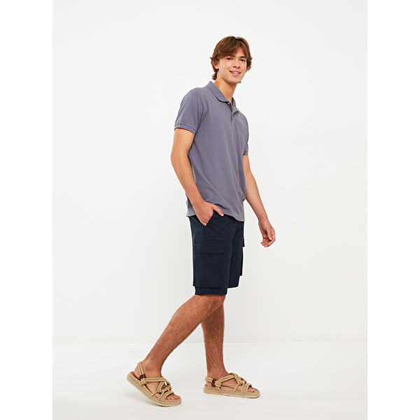 Standart Kalıp Erkek Kargo Şort