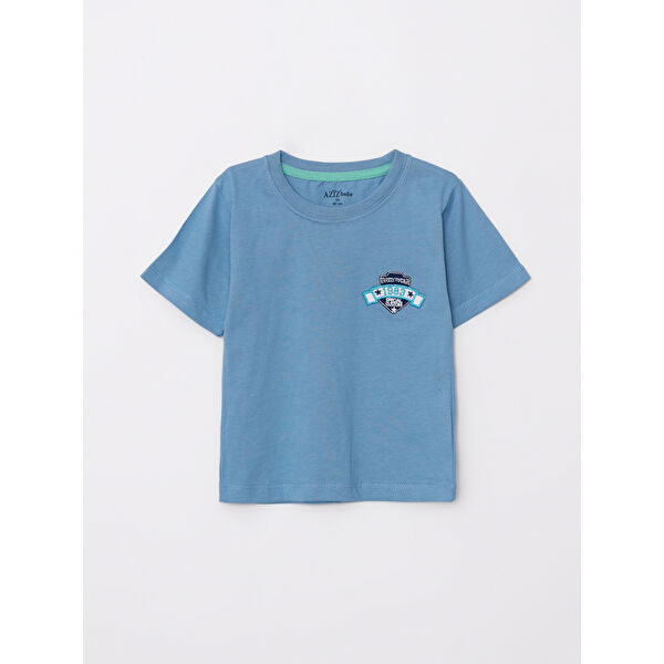 Aziz Bebe Bisiklet Yaka Erkek Bebek Tişört