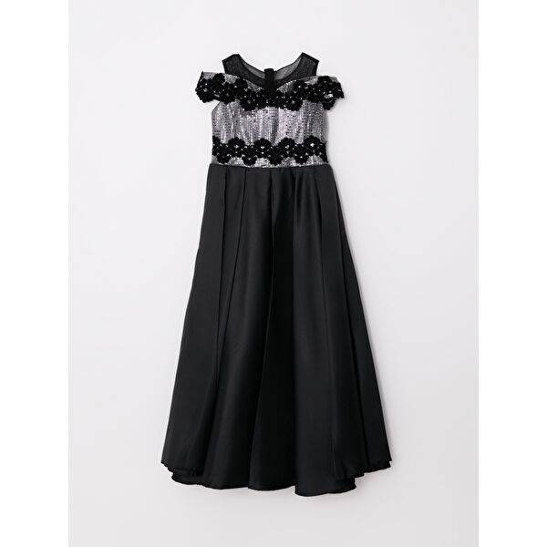 Daisy Girl Bisiklet Yaka Nakış Detaylı Kız Çocuk Elbise Daisy Girl Bisiklet Yaka Nakış Detaylı Kız Çocuk Elbise