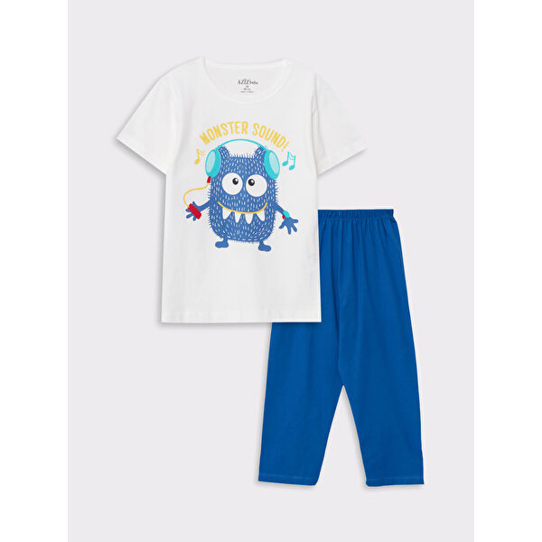 Aziz Bebe Bisiklet Yaka Erkek Bebek 2'li Takım Aziz Bebe Bisiklet Yaka Erkek Bebek 2'li Takım