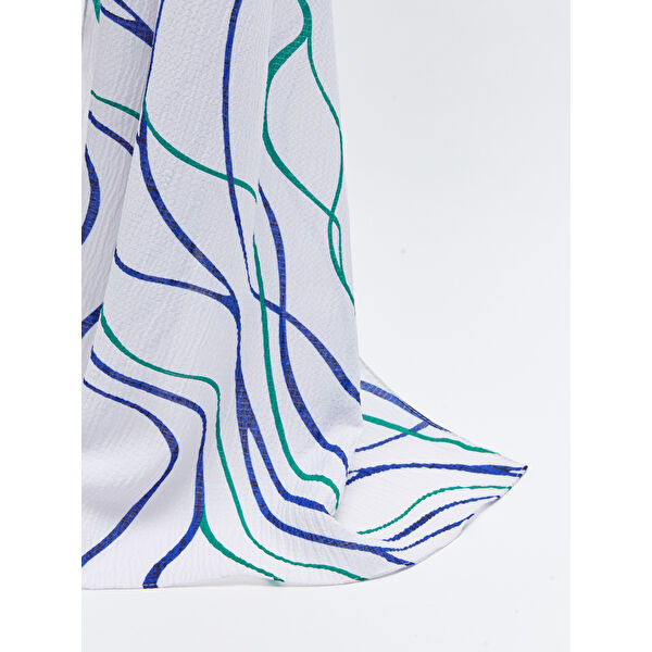 Desenli Kadın Dokuma Şal