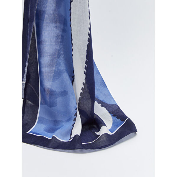 Desenli Kadın Dokuma Şal