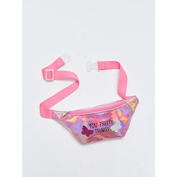 Hologram Baskılı Kız Çocuk Bel Çantası