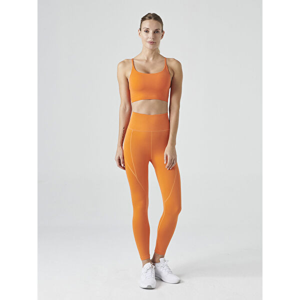 Jerf Pine Yüksek Bel Baskılı Toparlayıcı Kadın Tayt