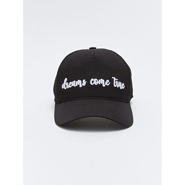 Yazı Nakışlı Kadın Kep Şapka