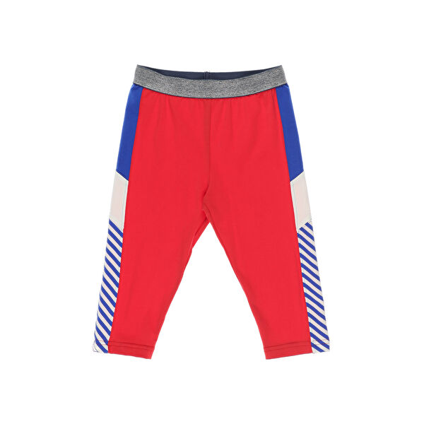 Panço Beli Lastikli Çizgili Kız Çocuk Tayt