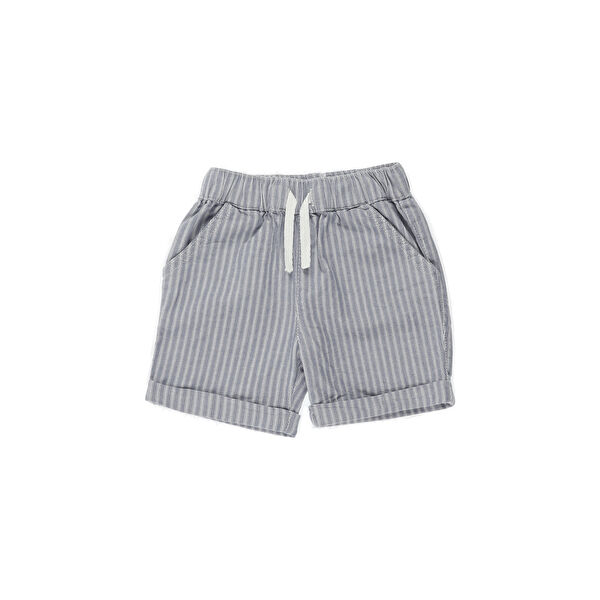 Panço Beli Lastikli Erkek Bebek Şort