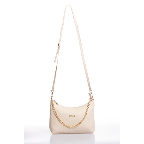 Deri Görünümlü Zincir Detaylı Kadın Omuz Çantası Deri Görünümlü Zincir Detaylı Kadın Omuz Çantası