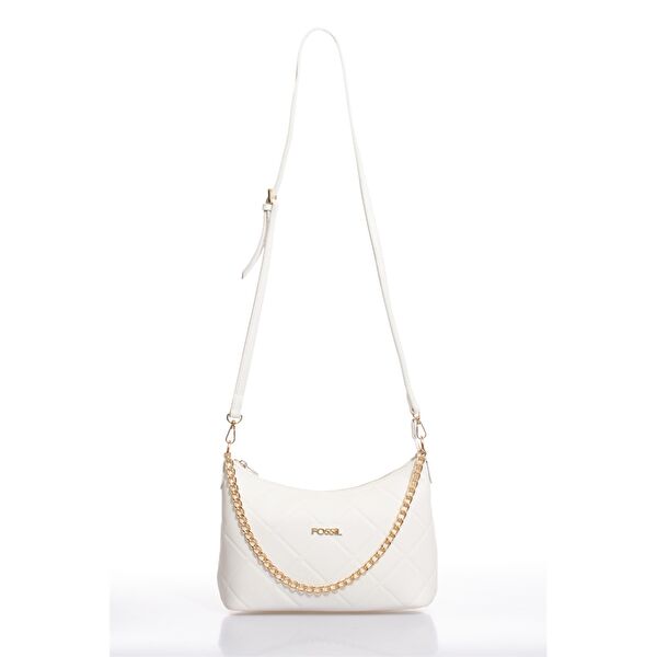 Deri Görünümlü Zincir Detaylı Kadın Omuz Çantası Deri Görünümlü Zincir Detaylı Kadın Omuz Çantası