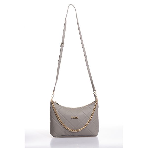 Deri Görünümlü Zincir Detaylı Kadın Omuz Çantası Deri Görünümlü Zincir Detaylı Kadın Omuz Çantası