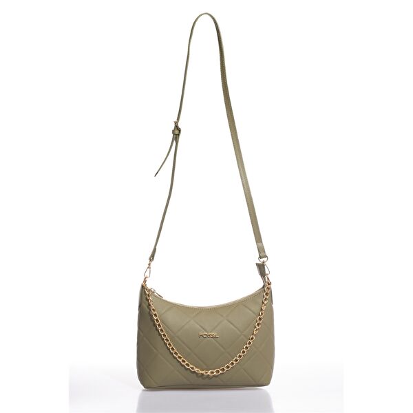 Deri Görünümlü Zincir Detaylı Kadın Omuz Çantası Deri Görünümlü Zincir Detaylı Kadın Omuz Çantası