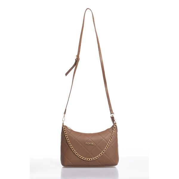 Deri Görünümlü Zincir Detaylı Kadın Omuz Çantası Deri Görünümlü Zincir Detaylı Kadın Omuz Çantası