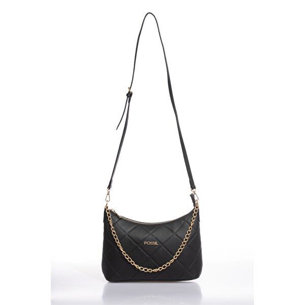 Deri Görünümlü Zincir Detaylı Kadın Omuz Çantası Deri Görünümlü Zincir Detaylı Kadın Omuz Çantası