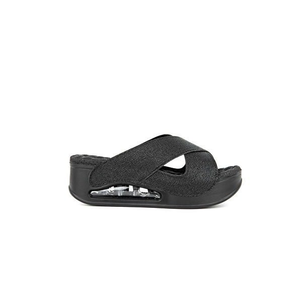 Muya Çapraz Bantlı Kalın Taban Kadın Terlik