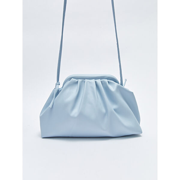 Deri Görünümlü Kadın Baget Çanta