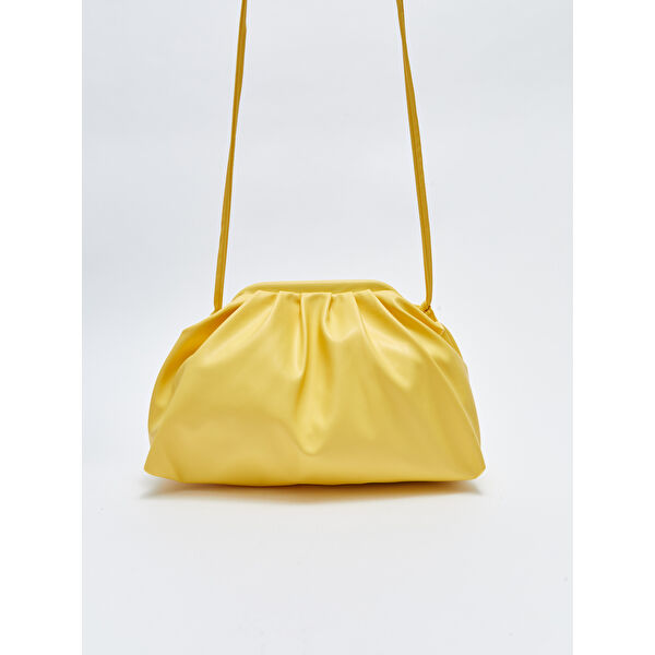 Deri Görünümlü Kadın Baget Çanta