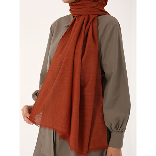All Day Ağaç Kabuğu Koton Kadın Şal