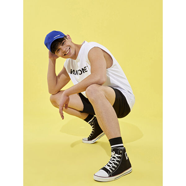 PANTONE Bağcıklı Bilekli Keten Erkek Spor Ayakkabı