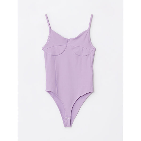 XSIDE Kalp Yaka Düz Askılı Kadın Bodysuit XSIDE Kalp Yaka Düz Askılı Kadın Bodysuit