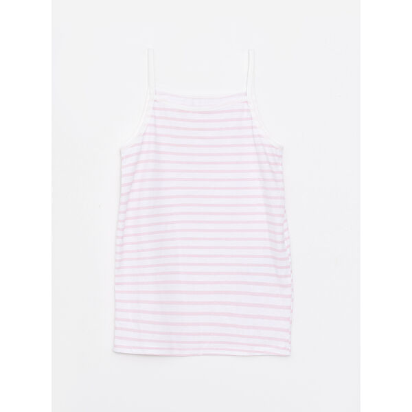 Kare Yaka Çizgili Askılı Kız Çocuk Atlet Kare Yaka Çizgili Askılı Kız Çocuk Atlet