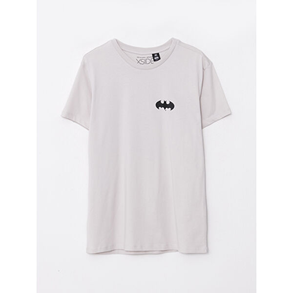 XSIDE Bisiklet Yaka Kısa Kollu Batman Baskılı Penye Erkek Tişört XSIDE Bisiklet Yaka Kısa Kollu Batman Baskılı Penye Erkek Tişört