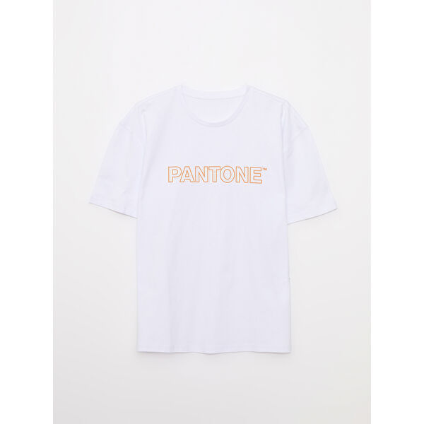 PANTONE Bisiklet Yaka Kısa Kollu Baskılı Erkek Tişört