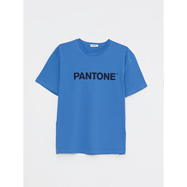 PANTONE Bisiklet Yaka Kısa Kollu Baskılı Erkek Tişört