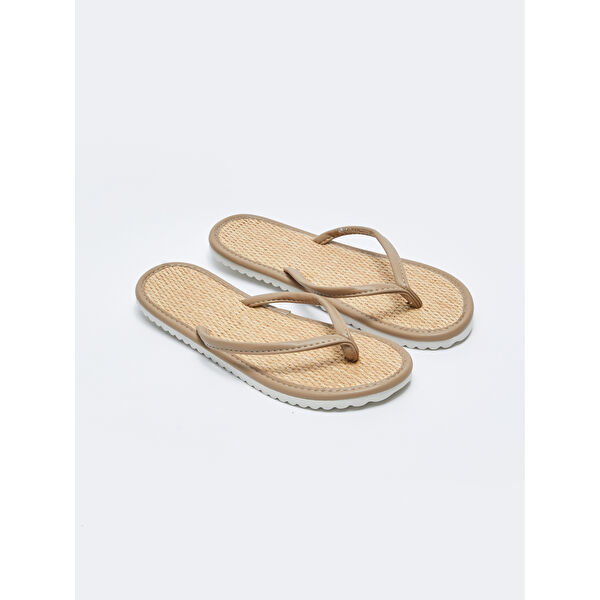 Renk Bloklu Parmak Arası Kadın Plaj Terliği Renk Bloklu Parmak Arası Kadın Plaj Terliği