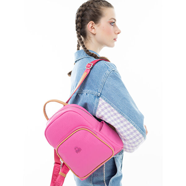 Benetton Baskılı Kadın Sırt Çantası