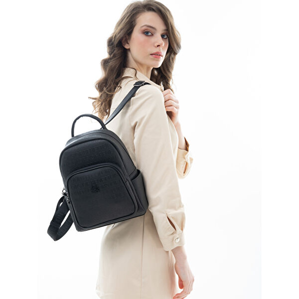 Benetton Baskılı Kadın Sırt Çantası