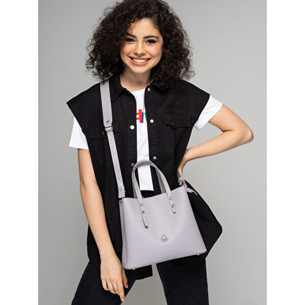 Benetton Baskılı Kadın Kol Çantası