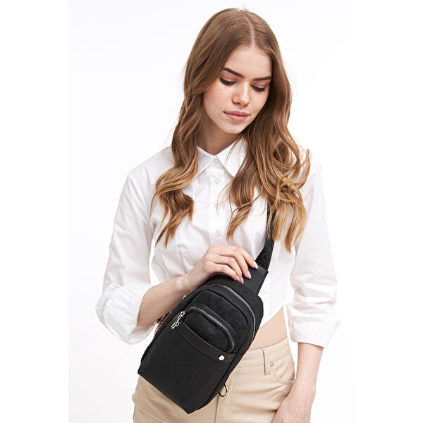 Madamra Baskılı Kadın Göğüs Çantası