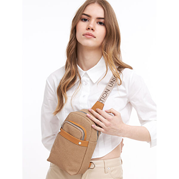 Madamra Baskılı Kadın Göğüs Çantası