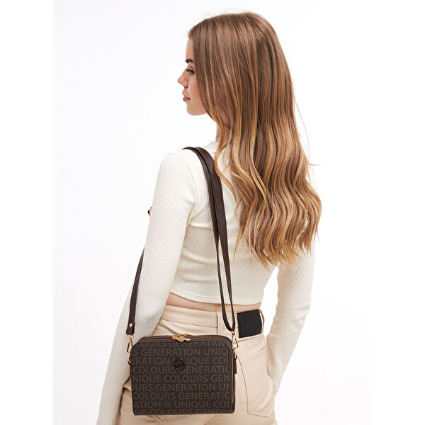 Madamra Baskılı Kadın Çapraz Çanta