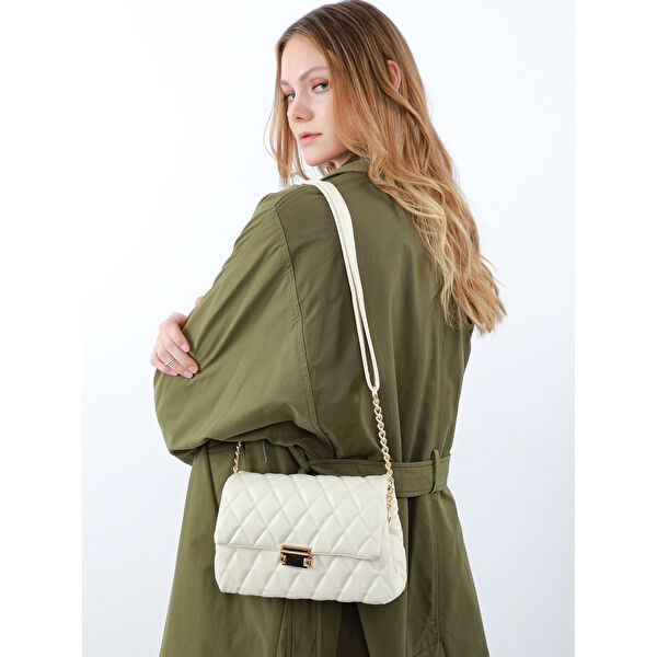 Madamra Kapitoneli Kapaklı Kadın Omuz Çantası