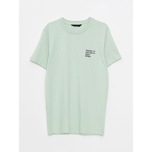 LCW CASUAL Bisiklet Yaka Kısa Kollu Baskılı Penye Erkek Tişört