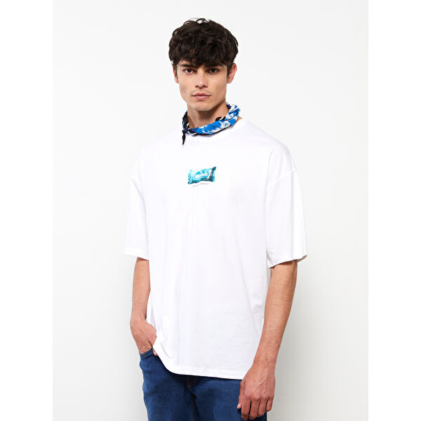 LCW CASUAL Oversize Bisiklet Yaka Kısa Kollu Baskılı Penye Erkek Tişört LCW CASUAL Oversize Bisiklet Yaka Kısa Kollu Baskılı Penye Erkek Tişört