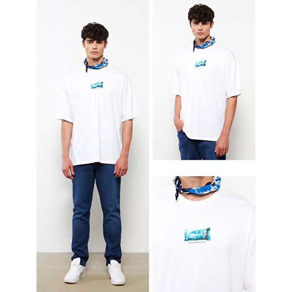 LCW CASUAL Oversize Bisiklet Yaka Kısa Kollu Baskılı Penye Erkek Tişört LCW CASUAL Oversize Bisiklet Yaka Kısa Kollu Baskılı Penye Erkek Tişört