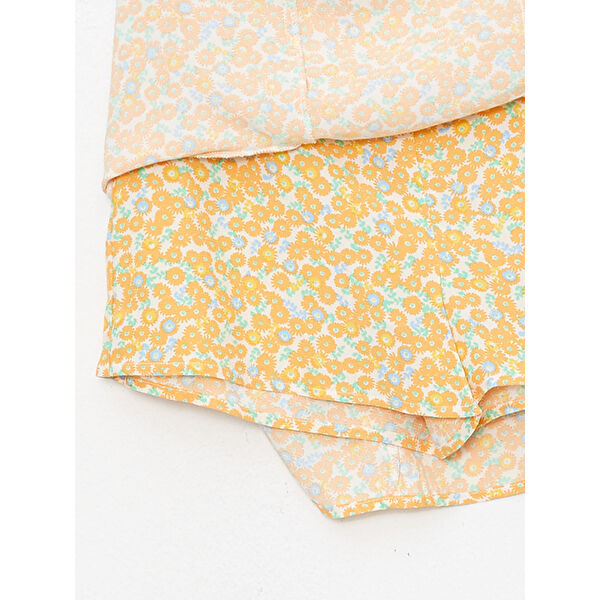 Desenli Viskon Kadın Etek