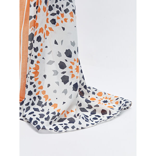 Desenli Kadın Dokuma Şal