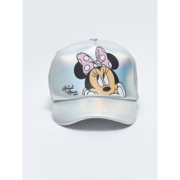 Minnie Mouse Lisanslı Hologramlı Kız Çocuk Kep Şapka