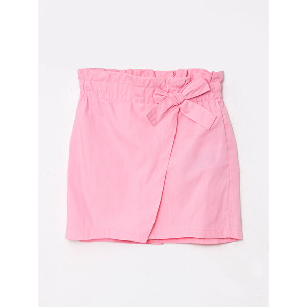 Beli Lastikli Basic Poplin Kız Çocuk Şort Etek Beli Lastikli Basic Poplin Kız Çocuk Şort Etek