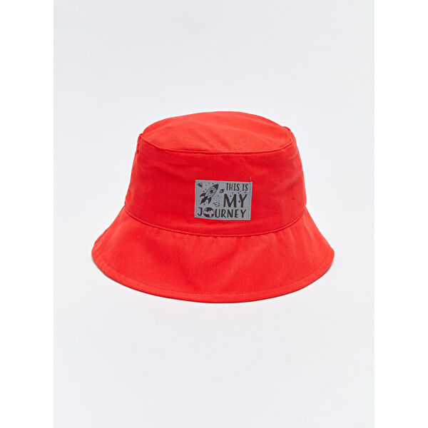 Etiket Baskılı Erkek Çocuk Bucket Şapka Etiket Baskılı Erkek Çocuk Bucket Şapka