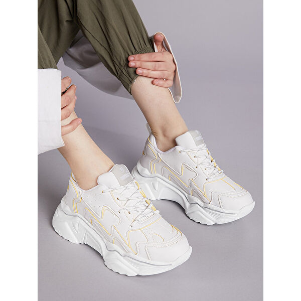 TONNY BLACK Bağcıklı Kalın Taban Kadın Aktif Spor Ayakkabı